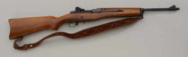 Ruger Mini-14 semi-auto carbine, .223 cal., 18-1/2” barrel, blue finish ...