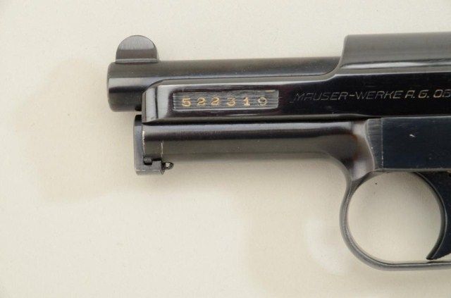 Mauser 1934, .32 caliber pocket auto with hi-polish commercial blue ...