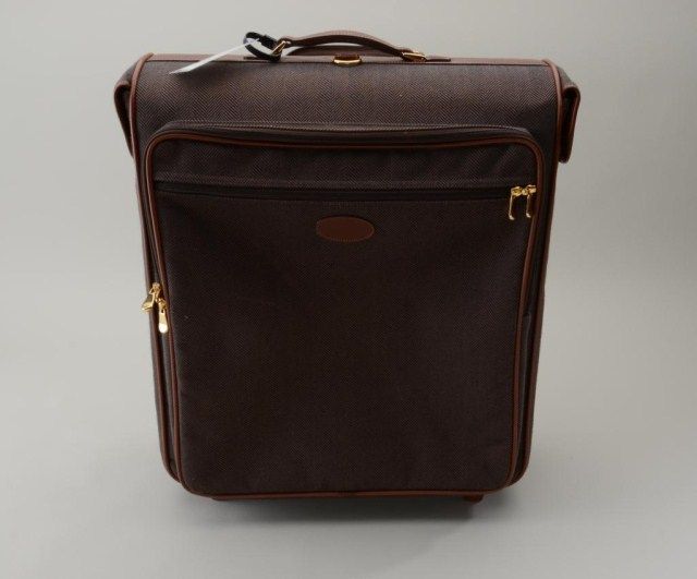 Two pieces of high grade luggage, one roller garment bag, “French” MAF ...