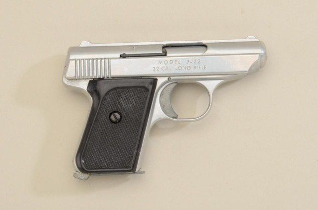 Jennings Model J-22 semi-auto pocket pistol, .22LR cal., 2-1/2” barrel ...