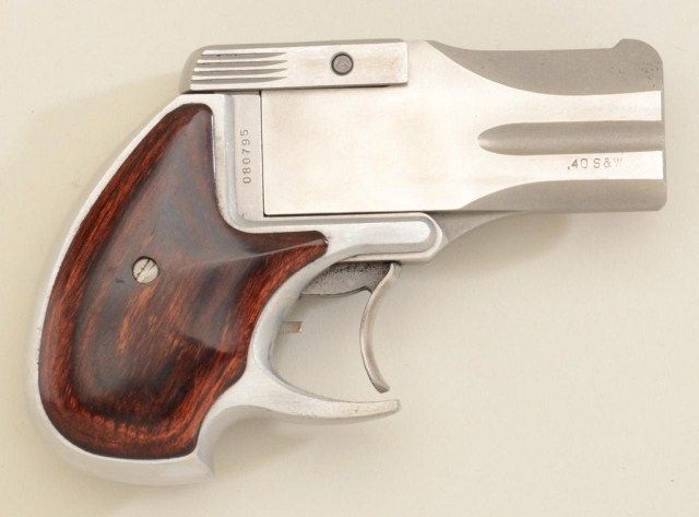 American Derringer Corp O/U modern derringer, .40 S&W cal., stainless ...