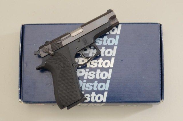 Smith & Wesson Model 3904 DA semi-auto pistol, 9mm cal., #TCD7540; near ...