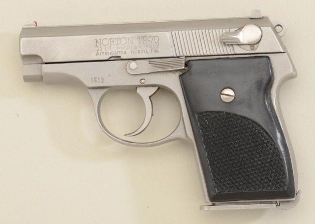 Norton diminutive Model TP-70 DA semi-auto pistol, .22LR cal ...