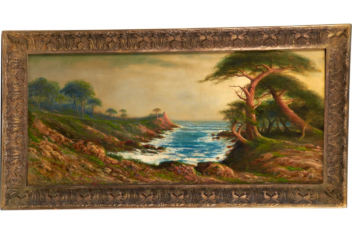 Original A.D.M. Cooper Oil Painting c1919, Depicting Oc