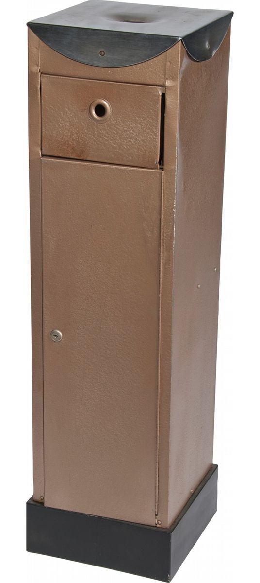 Metal Art Deco Theater Ticket Stub Holder/Drop Box