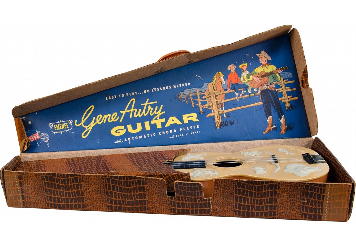 Lot of 2 Western Toy Guitars In Original Boxes: