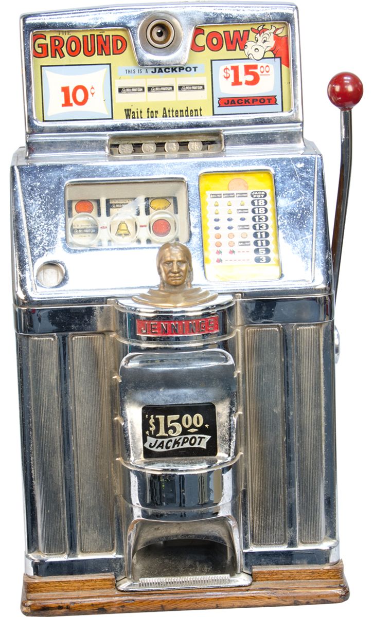 10 Cent Jennings Chief "The Ground Cow" Jackpot Slot