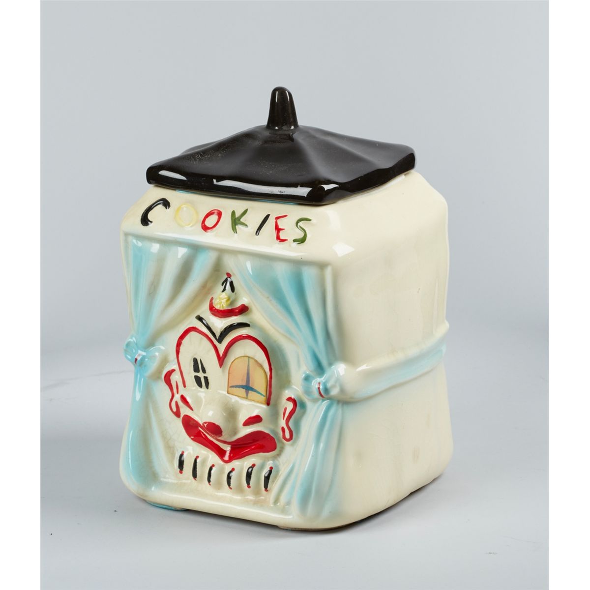 American Bisque Clown On Stage Flasher Ceramic Cookie J