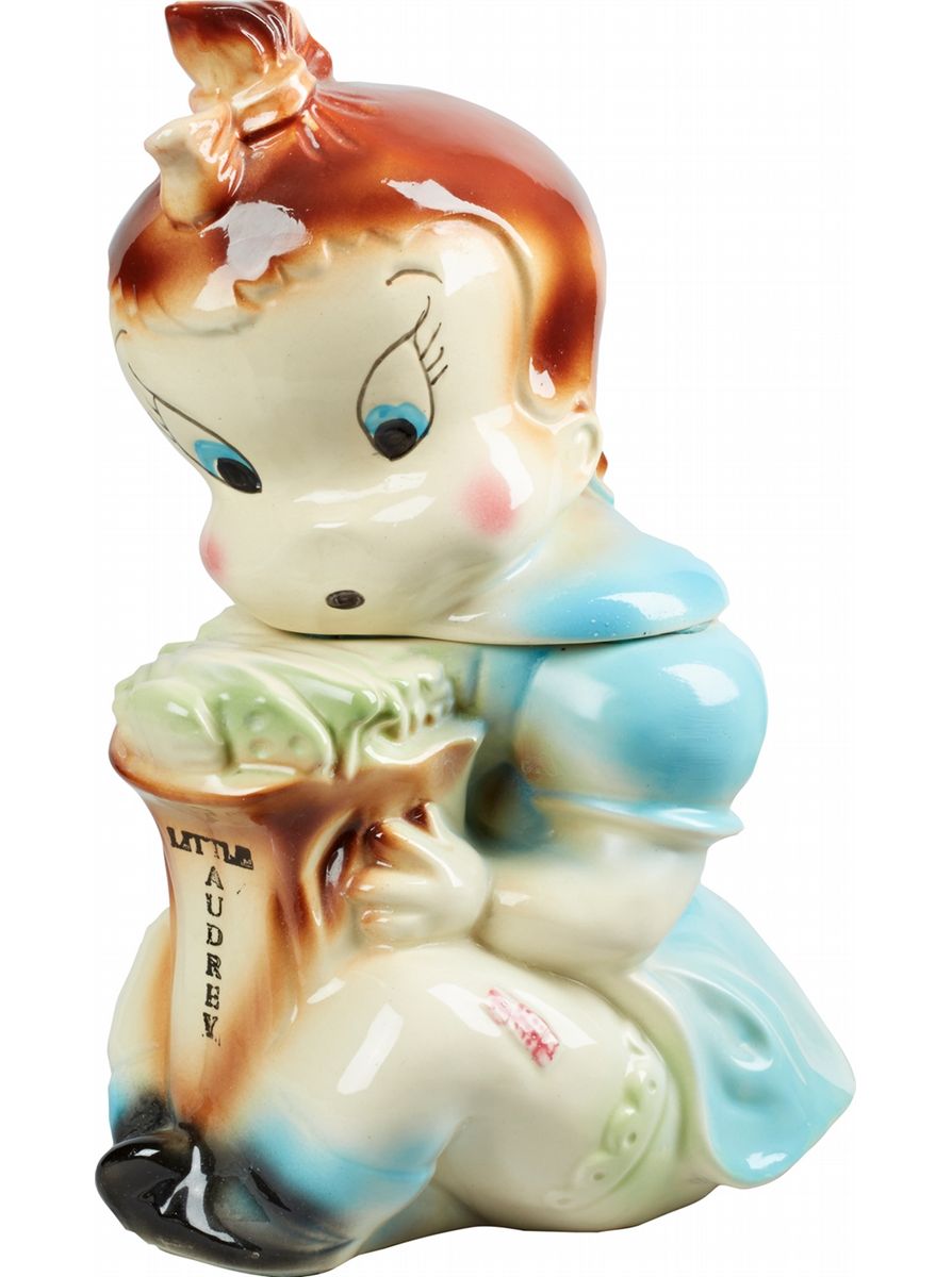 American Bisque Little Audrey Ceramic Cookie Jar