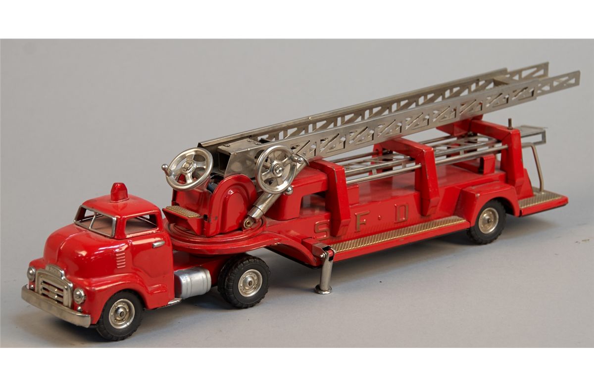 "S.F.D. Aerial Extension Ladder GMC Fire Truck"