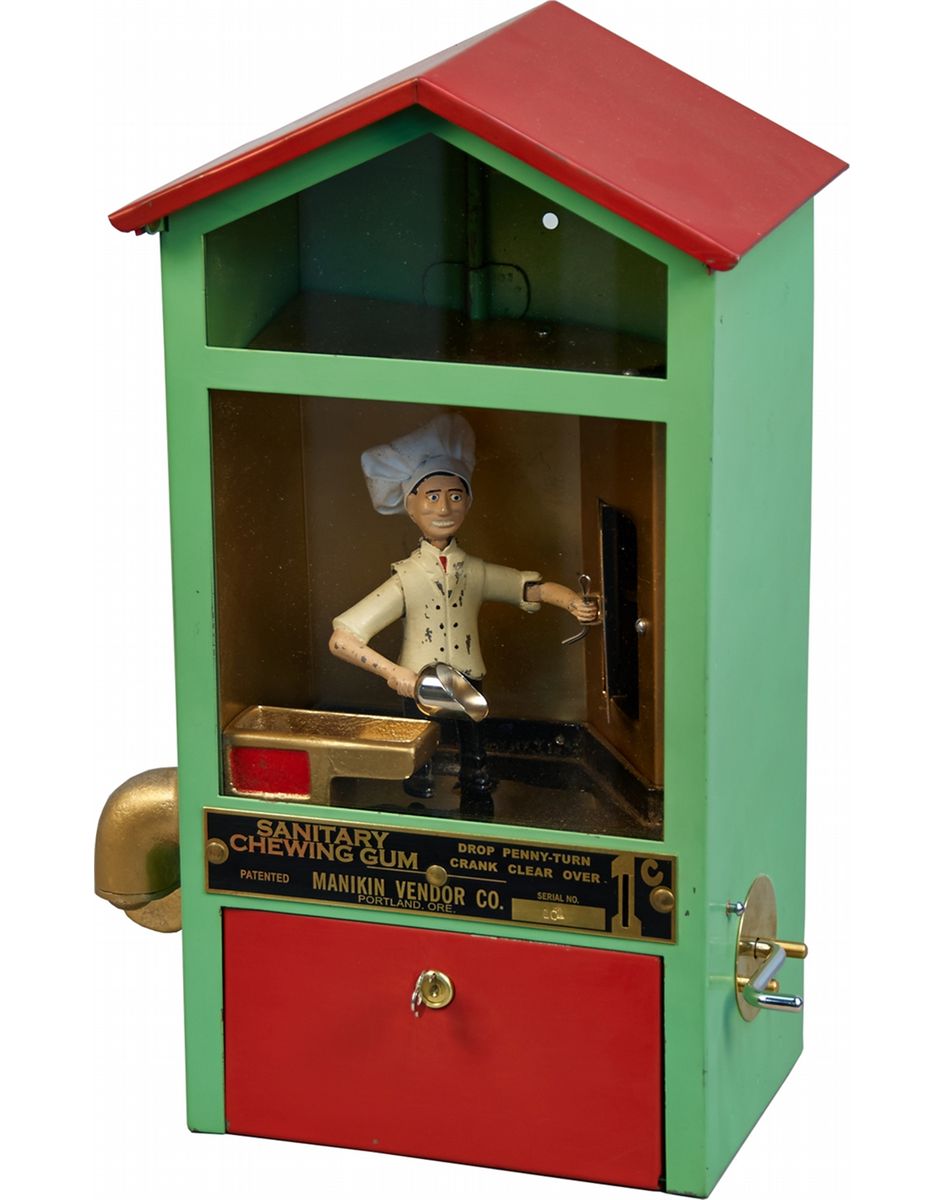 1 Cent Sanitary Chewing Gum "Baker Boy" Automaton Count