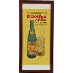 Kickapoo Joy Juice Soda Cardboard Advertisement Print i