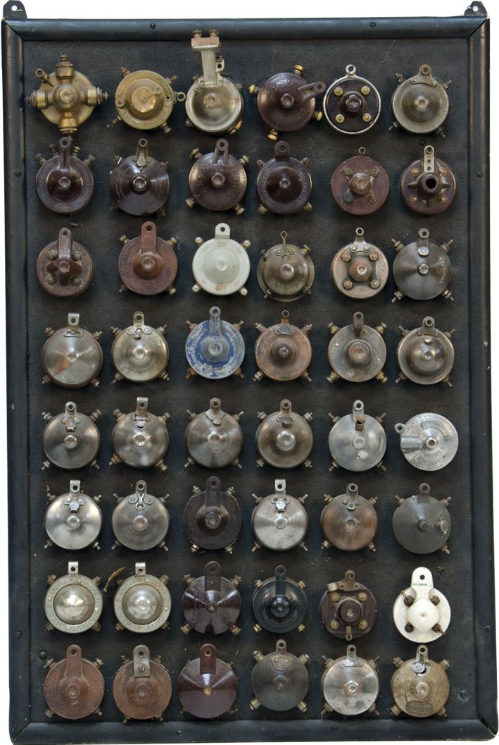 Early Model T Ford Car Timer Floor Display w/ 48 Timers