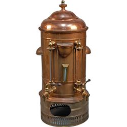 Early Copper & Brass Countertop Hot Beverage Dispenser