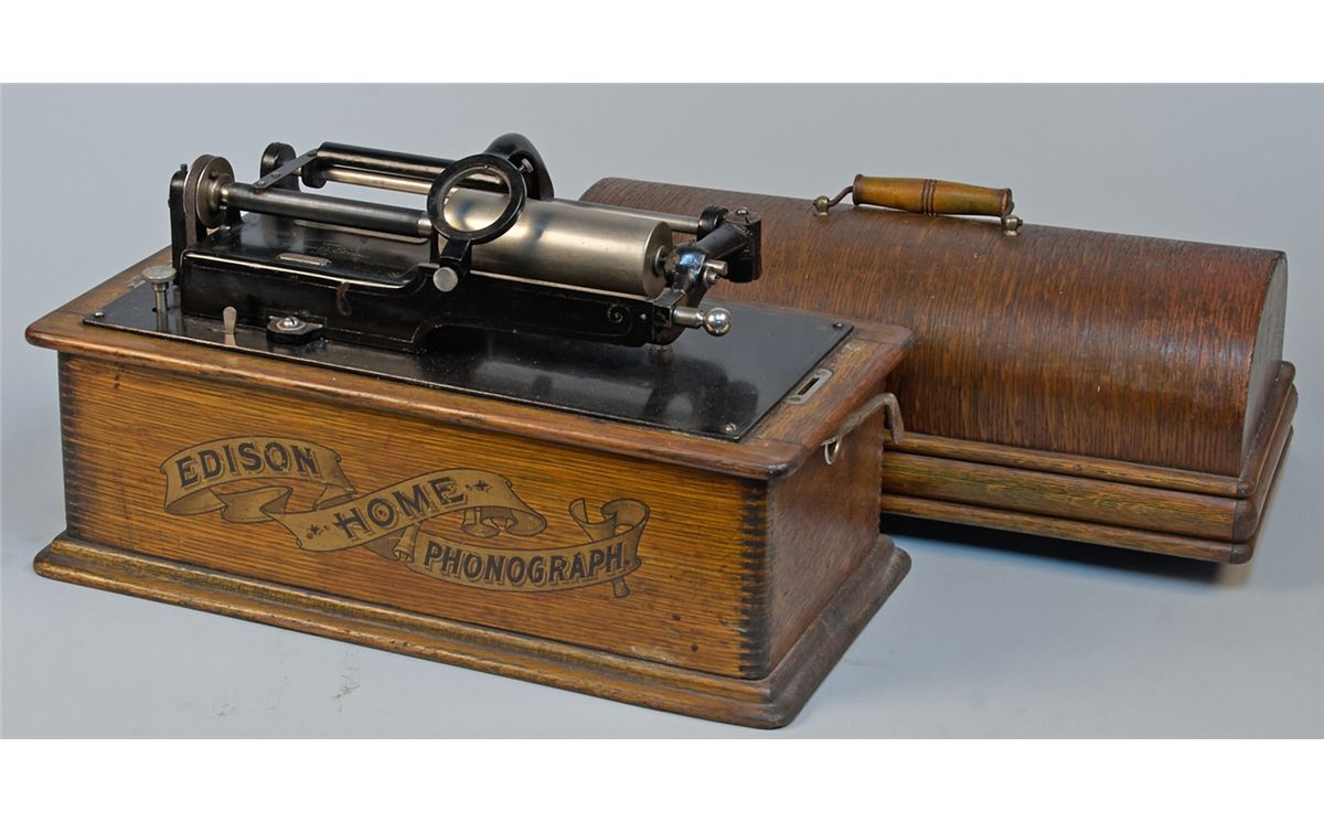 Edison Home Phonograph Cylinder Music Box Player