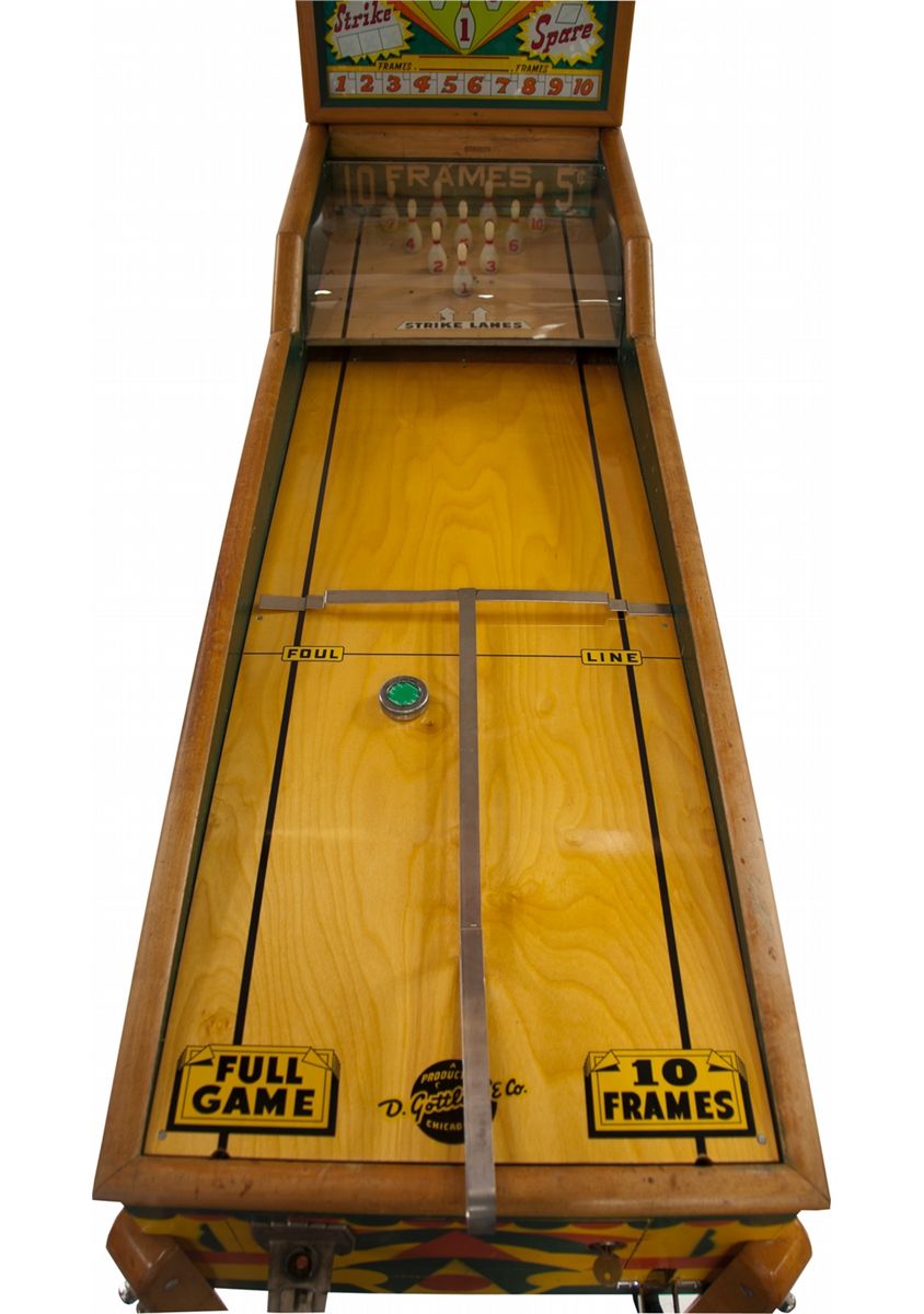 Coin-Op D. Gottlieb & Co. "Bowlette" Bowling Floor Arca