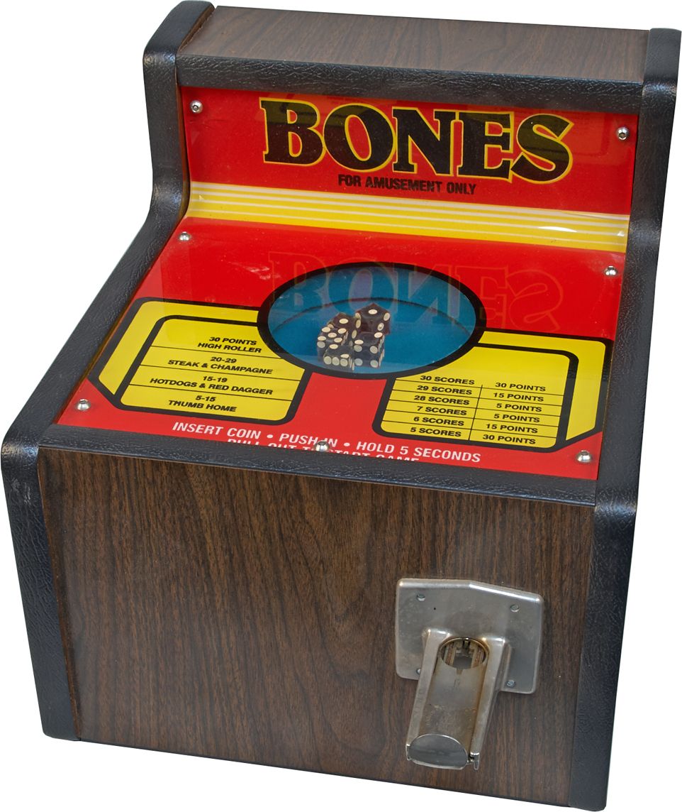 25 Cent "Bones" Electric Countertop Dice Game Machine