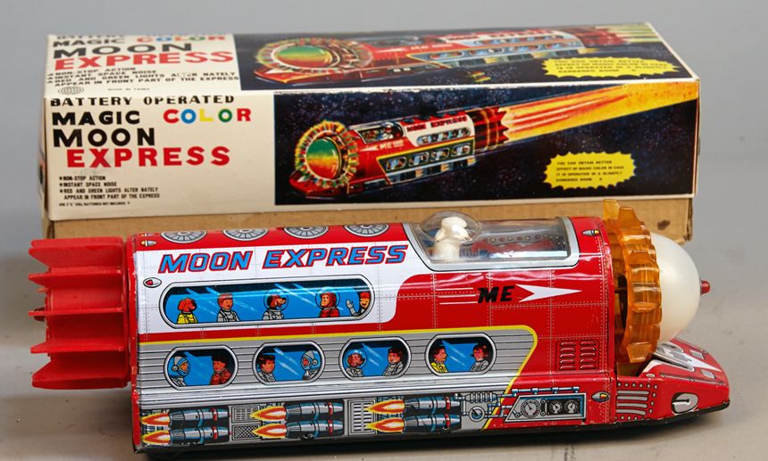 Lot Of 4 Vintage Space Related Tin Toys lot-of-4-vintage-space-related-tin-toys