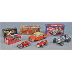 Lot Of 5 - Vintage Made In Germany Wind-Up Toy Cars: