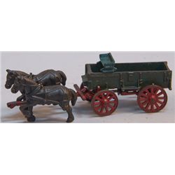 Vintage Cast-Iron McCormick-Deering Weber Wagon