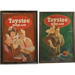 Lot of 2 Taystee Bread Irene Patten Paintings on Canvas