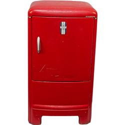 General Motors Red Vintage Frigidaire Refrigerator