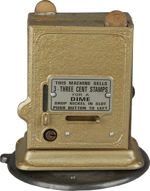 Coin-Op Schermack Postage Stamp Double Vending Machine