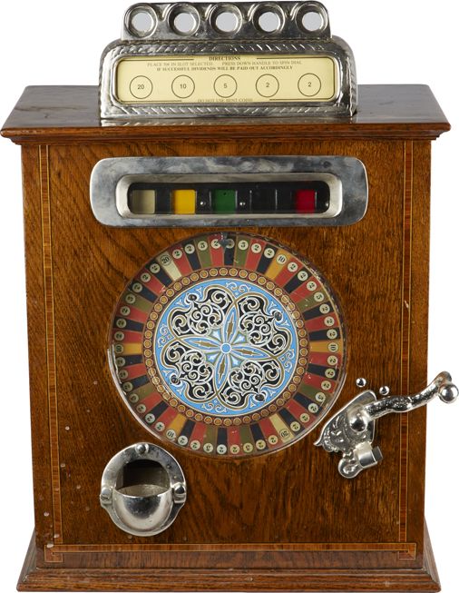 50 Cent Caille Bros. Ben Hur Counter Wheel Slot Machine