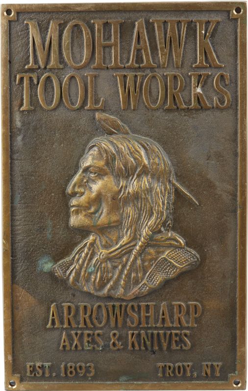 Mohawk Tool Works Embossed Self-Framed Bronze Plaque