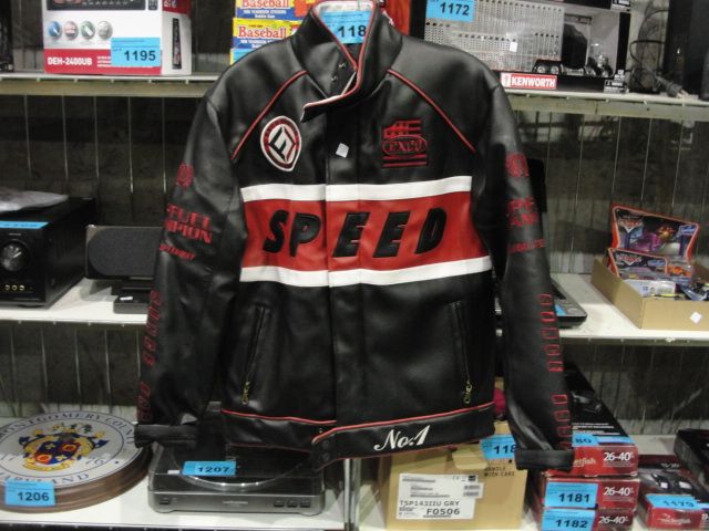 Speed #1 top fuel champion leather racing jacket