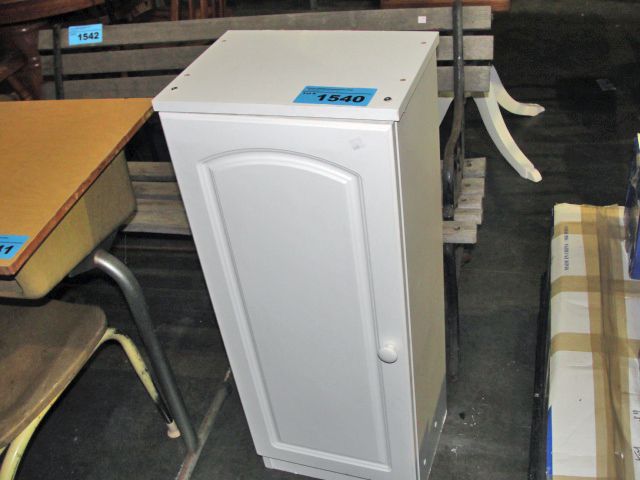 White bathroom cabinet