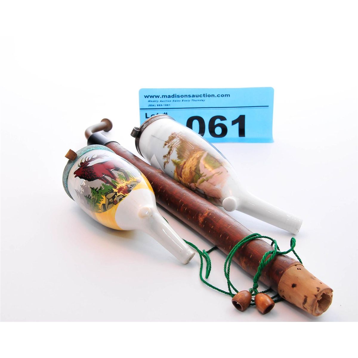 Vintage german tobacco pipe with 2 bowls