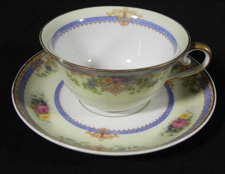 71 Pc KPM Vintage German China Dish Set Floral KPM27