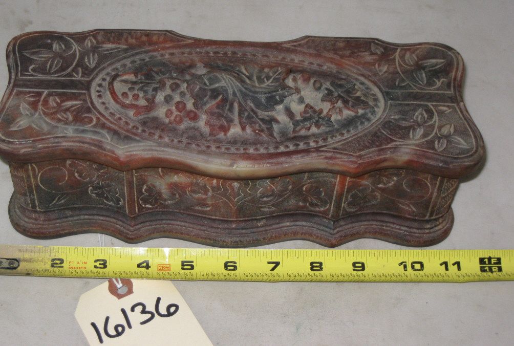 Genuine Incolay Stone Box Handcrafted USA