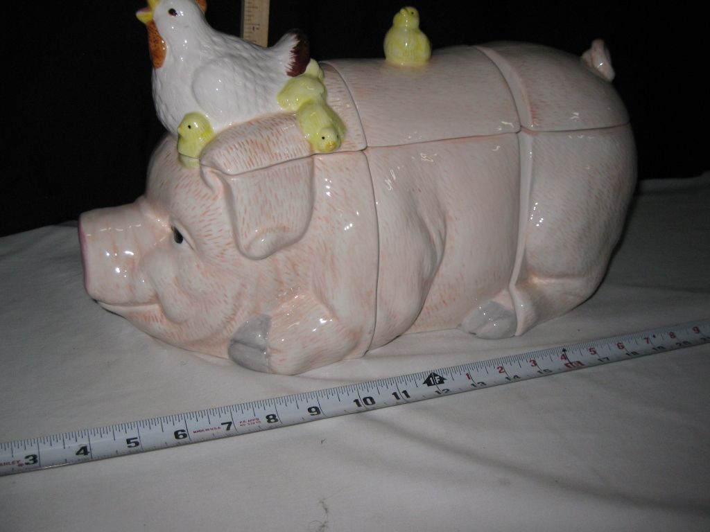 3 Piece Pig Canister Set