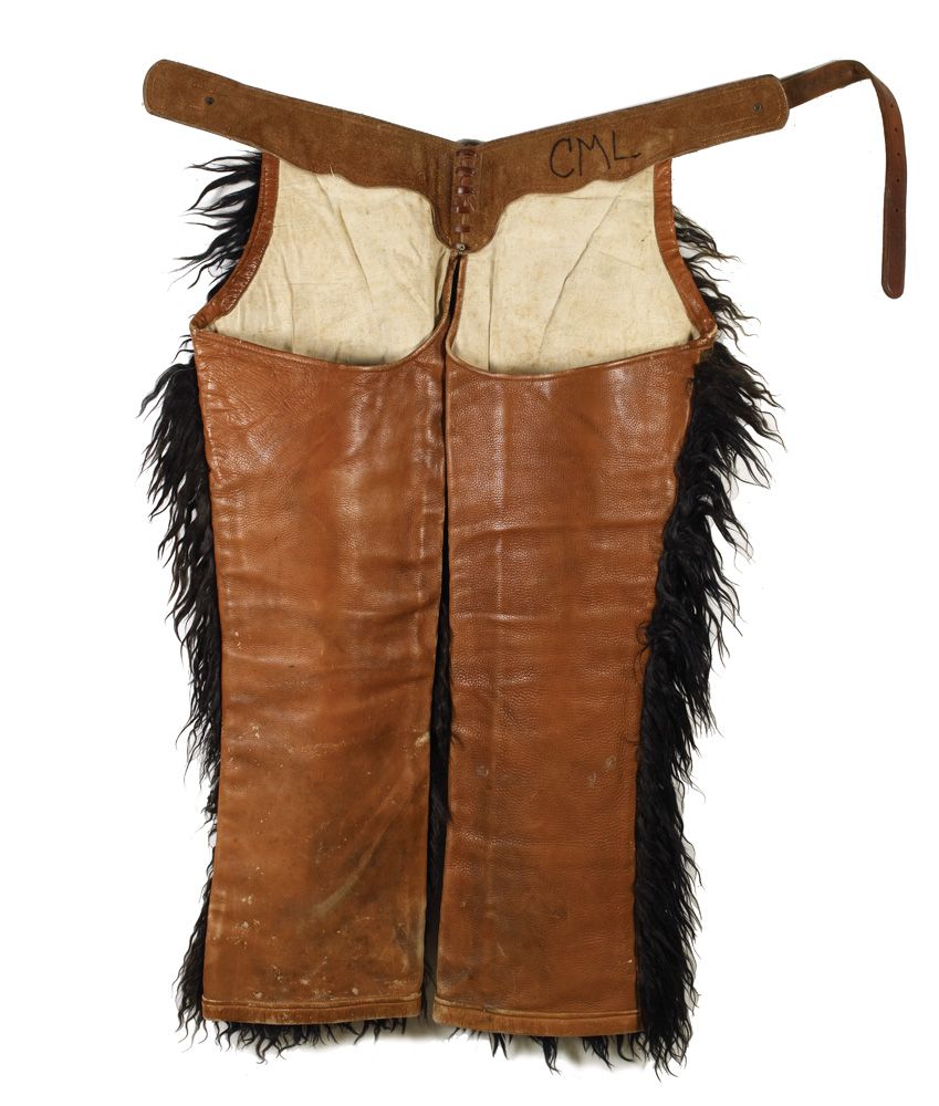 Impressive Long Black Angora Wooly Cowboy Chaps