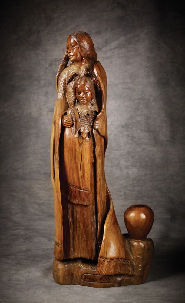Bob Boomer (b 1944) Wood Sculpture