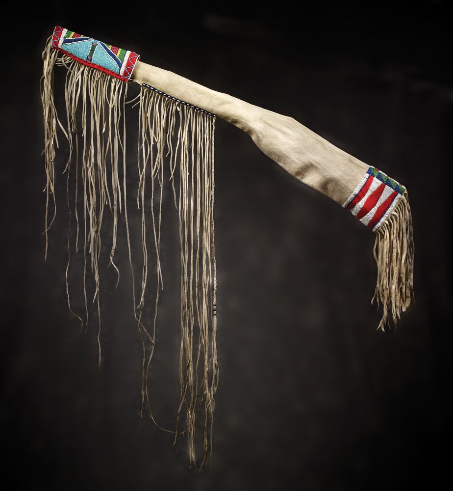 Crow Beaded & Fringed Rifle Case