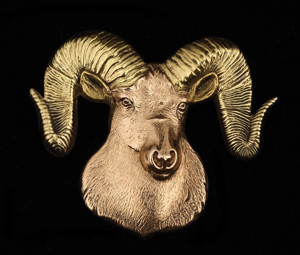 Edward H Bohlin Silver & Gold Big Horn Sheep