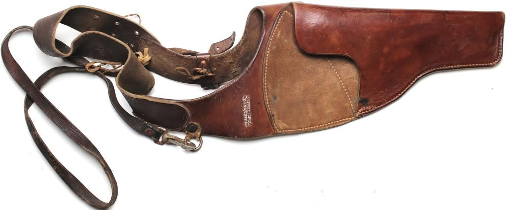 Hamley stamped leather shoulder holster