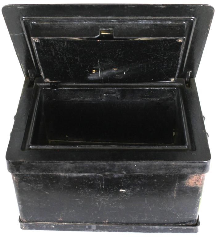 Antique cast iron strong box
