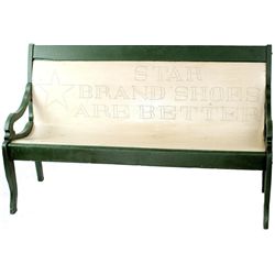 Antique Star Brand shoes Advertising bench