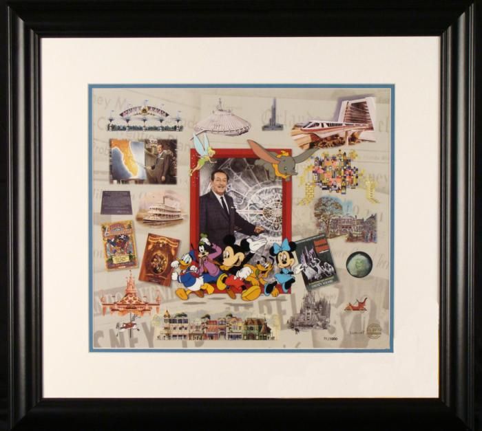 Walt Disney World Animation Cel Classic Art Collage