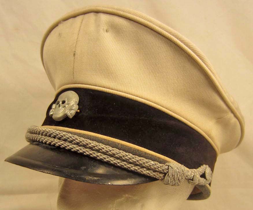 GERMAN NAZI SS WHITE VISOR HAT