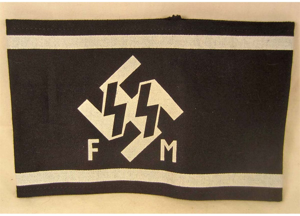 GERMAN NAZI WAFFEN SS FM ARM BAND