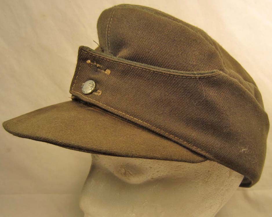 GERMAN NAZI CAP W/ GREEN LINING
