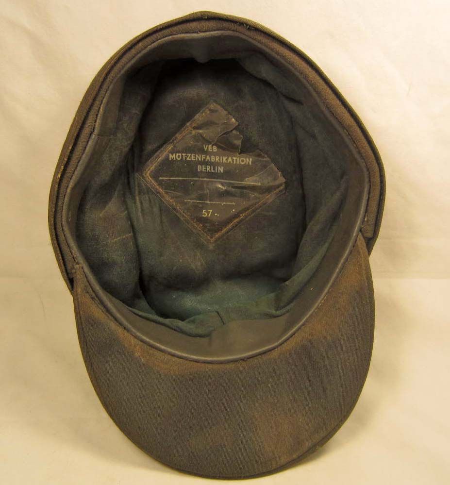 GERMAN NAZI CAP W/ GREEN LINING