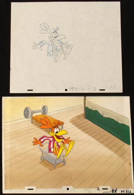 Original Coco Puffs Animation Drawing Cel Background