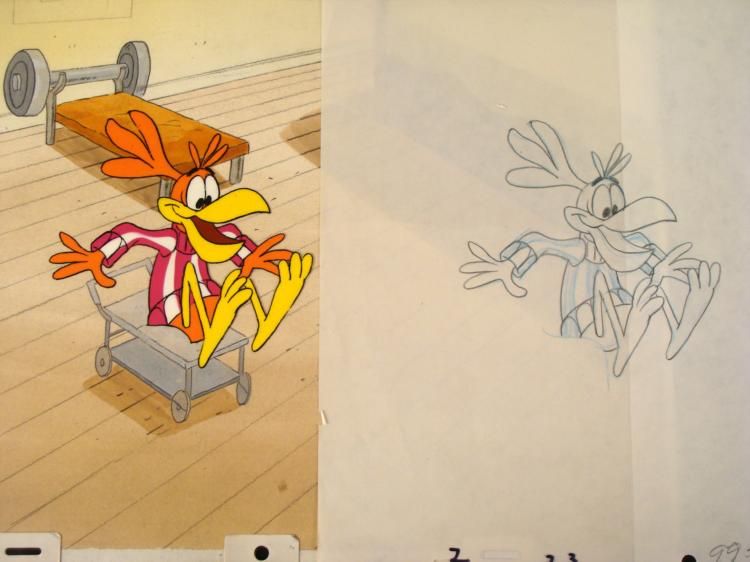 Original Coco Puffs Animation Drawing Cel Background