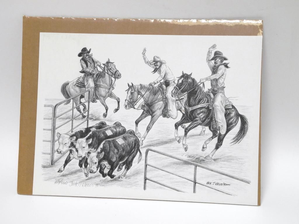 2 Posters/ 3 signed Prints Jack J Wells